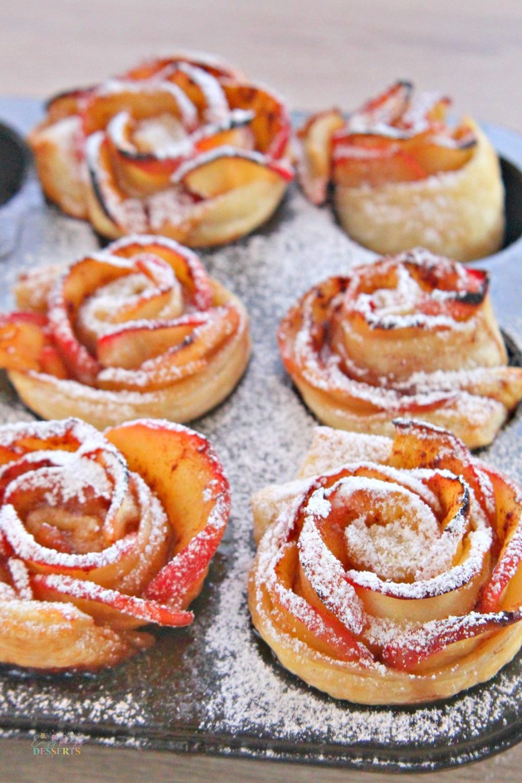 Simple and Easy Apple Roses Pastry - Eazy Peazy Desserts