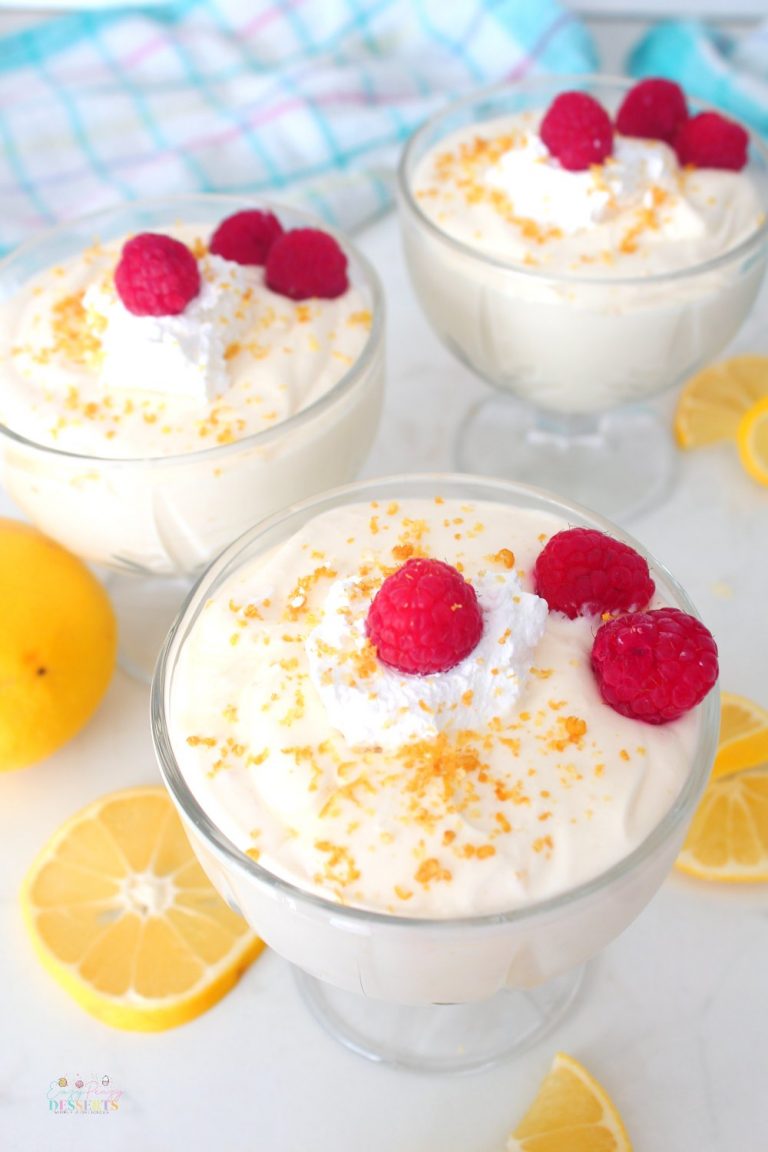 LEMON MOUSSE With Cream Cheese - Eazy Peazy Desserts