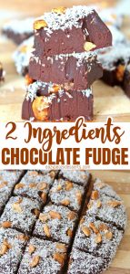 Ridiculously Easy 2 INGREDIENTS FUDGE - Eazy Peazy Desserts
