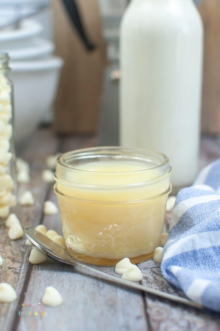 White chocolate syrup for coffee - Eazy Peazy Desserts