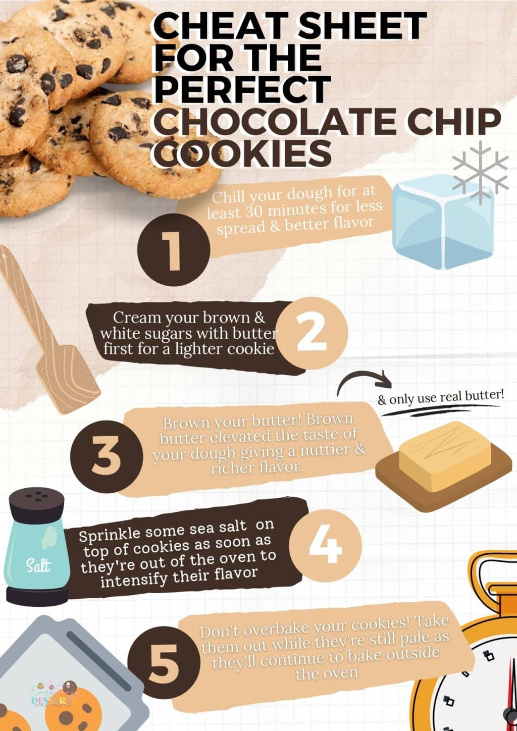 Cookie Baking Tips With Cheat Sheet- Eazy Peazy Desserts