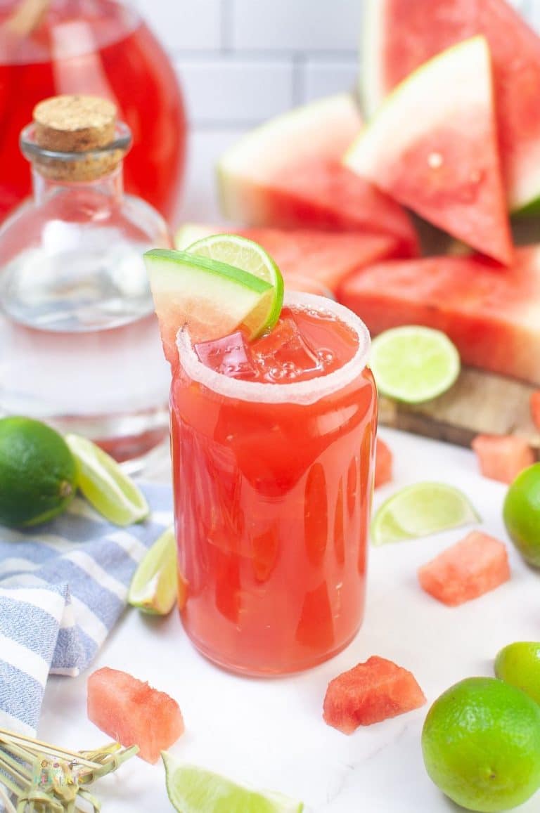 Fresh Watermelon Margaritas Recipe - Eazy Peazy Desserts
