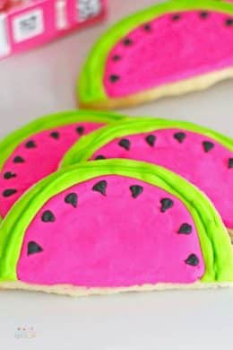Delicious & Fun WATERMELON COOKIES - Eazy Peazy Desserts