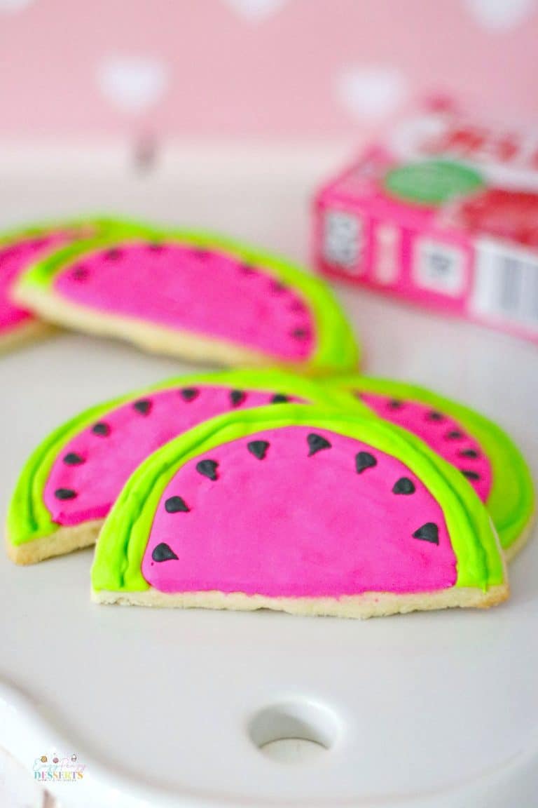 Delicious & Fun WATERMELON COOKIES - Eazy Peazy Desserts