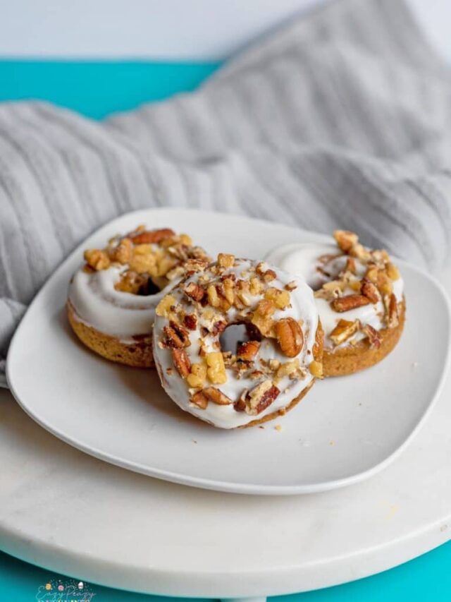 DELICIOUS BAKED CARROT CAKE DONUTS STORY - Eazy Peazy Desserts